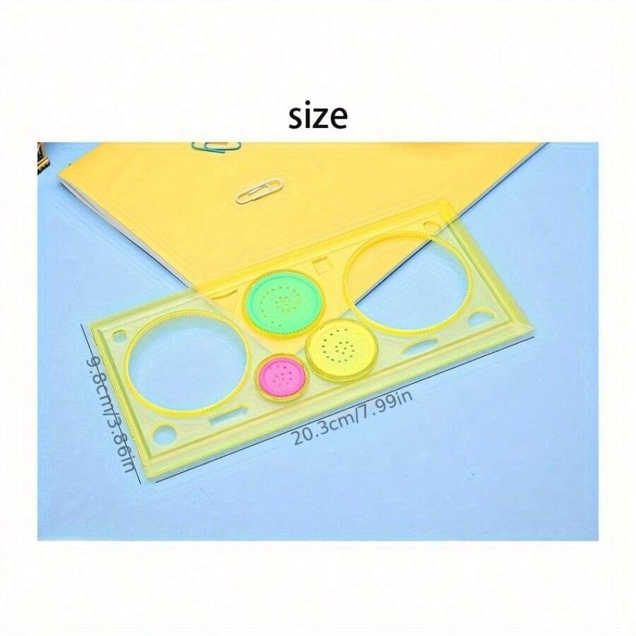 7pcs/Set Design Geometric Drawing Template Stencils Drawing Rulers ...