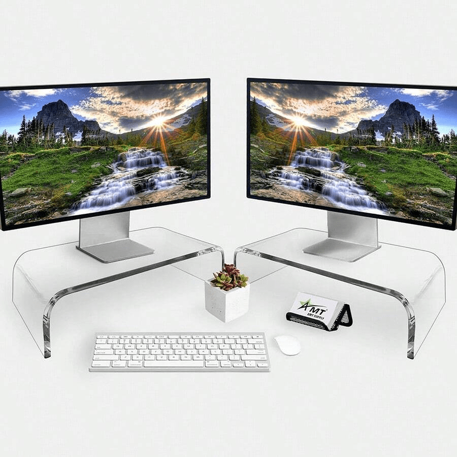 1pc Transparent Acrylic U-Shaped Display Stand For Computer Monitor ...