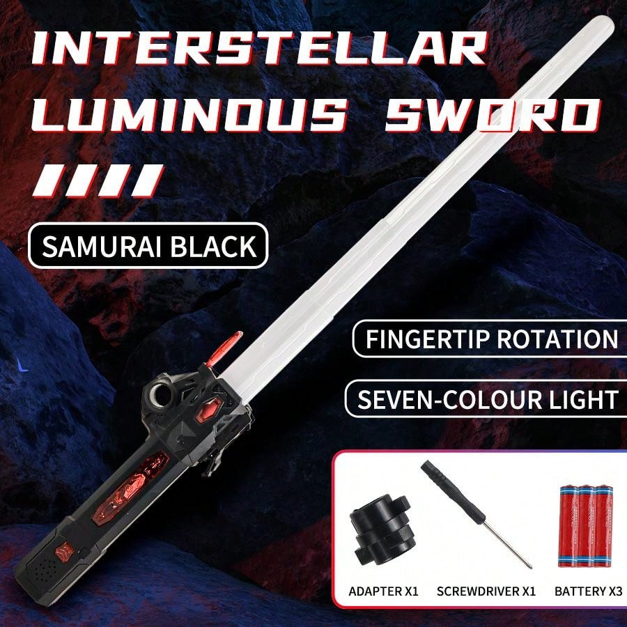 New Arrival Cool & Retractable Laser Sword, Rainbow Led Light-Up Long Sword With Fluorescent ...