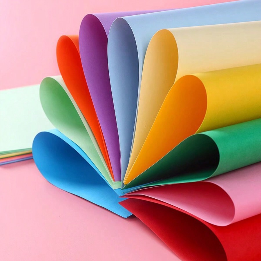 30 Colors 60 Sheets Square A4 Hard Cardboard Paper For Folding, Cutting ...