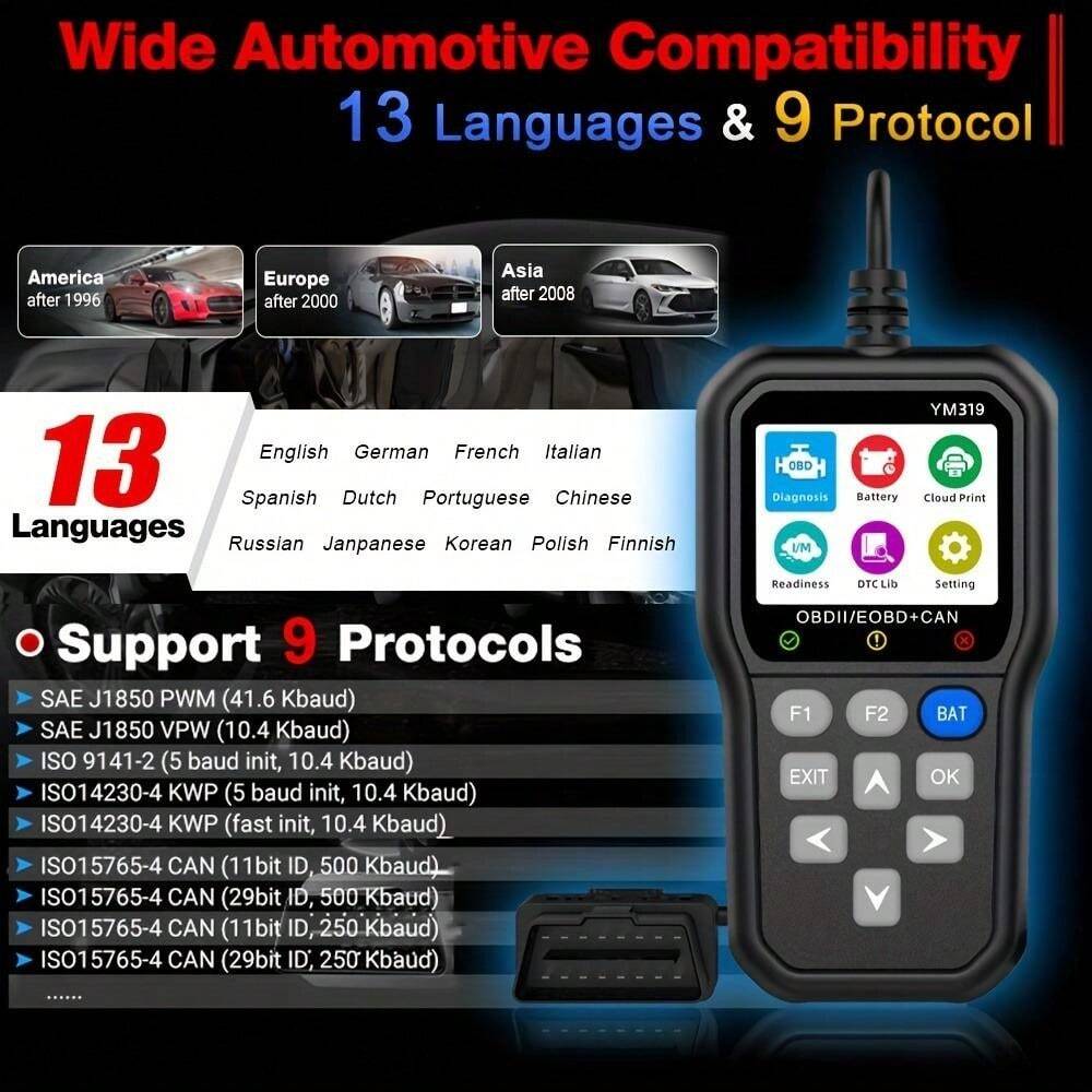 OBD2 Lezer Hulpmiddel , OBDII Auto Code: Controlemotor Licht Fout Code ...