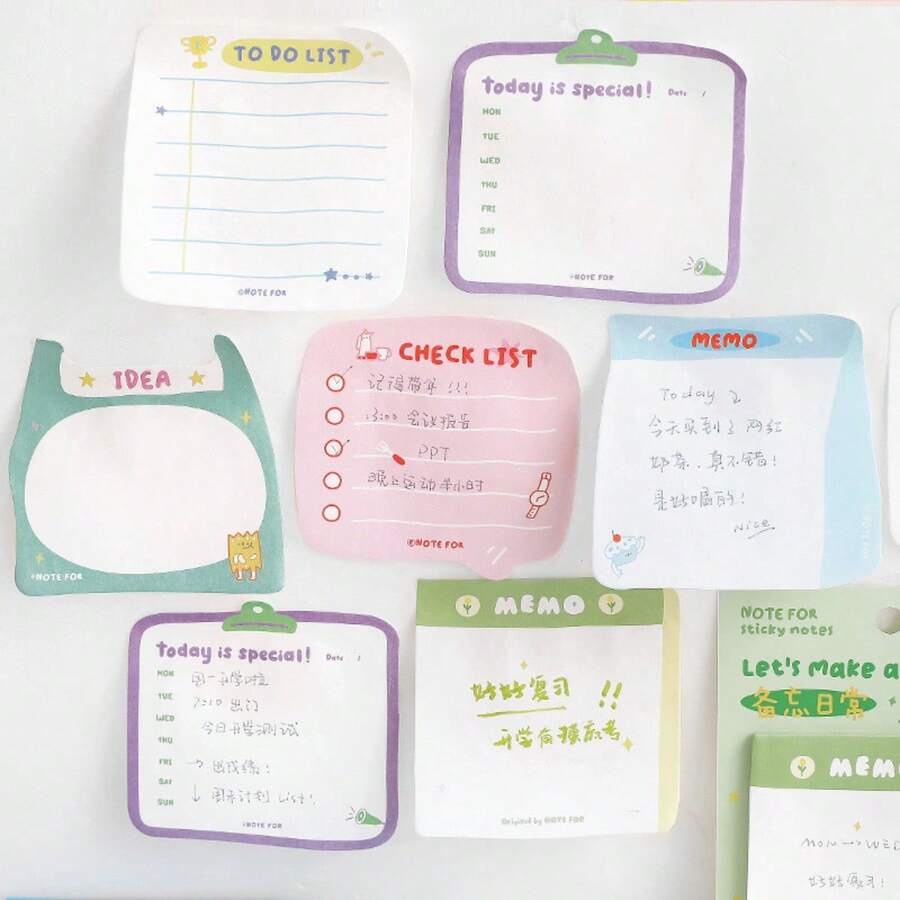 1 PC NOTE FOR Alien Convenience Notes Start Planning Series Cartoon ...