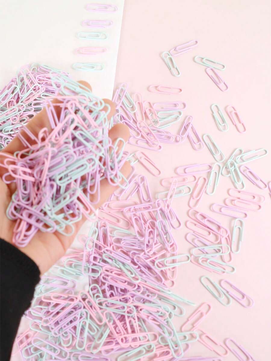 100pcs/Package Mixed Color Candy Colored Stationery Paper Clips | SHEIN USA