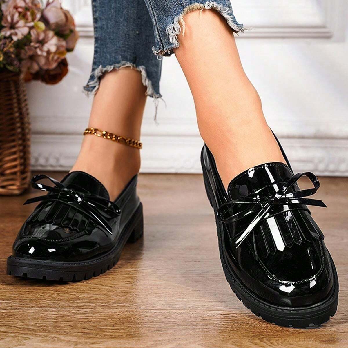 Mocasines, Estilo Slip-on, Material Brillante, Elegante Y Moderno ...