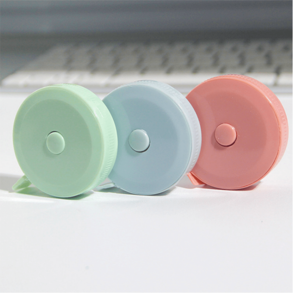 Blue Mini One-Button Retractable Measuring Tape | SHEIN EUR
