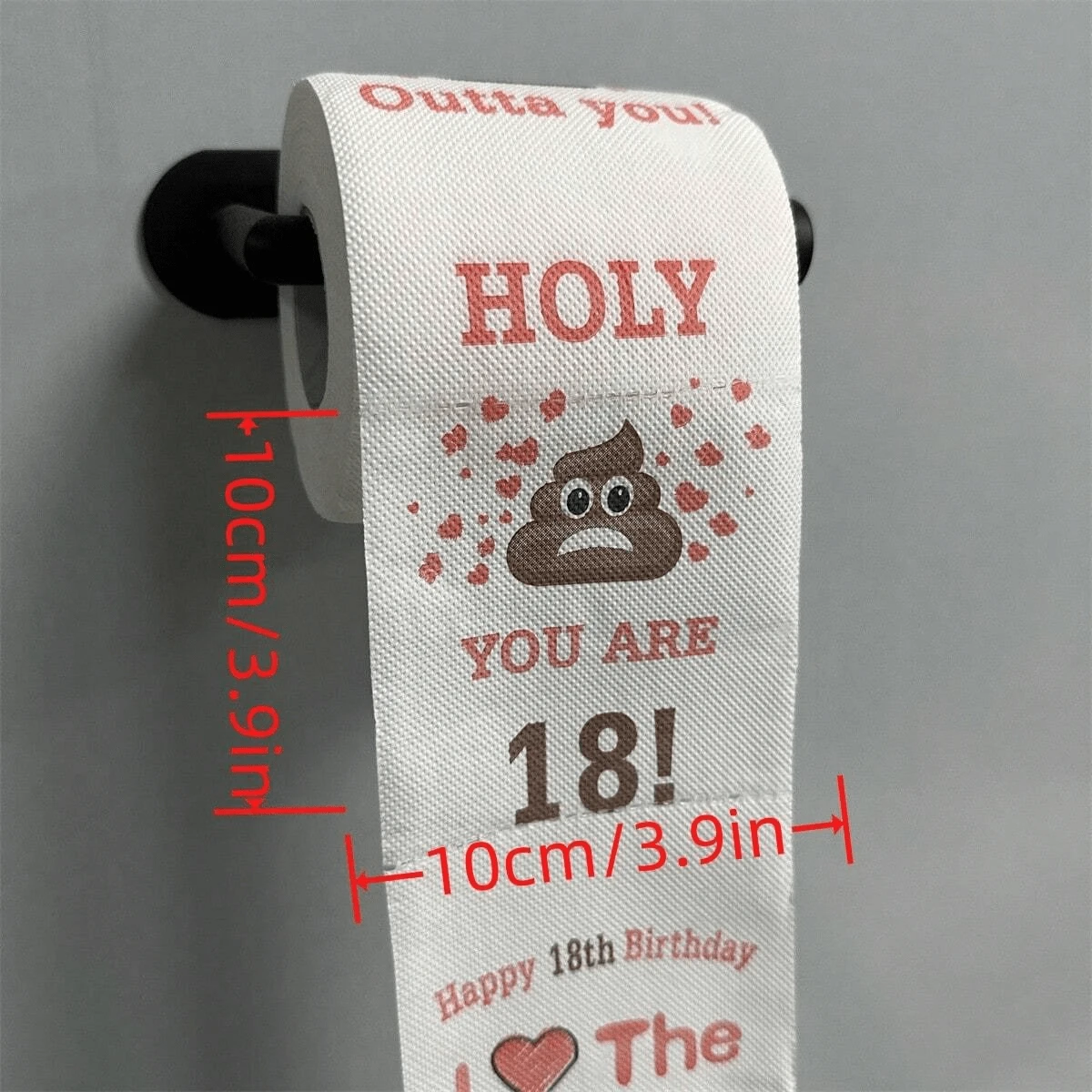 1pc Birthday Napkin Poop Pattern 16 Years Old 18 Years Old 30 Years Old ...