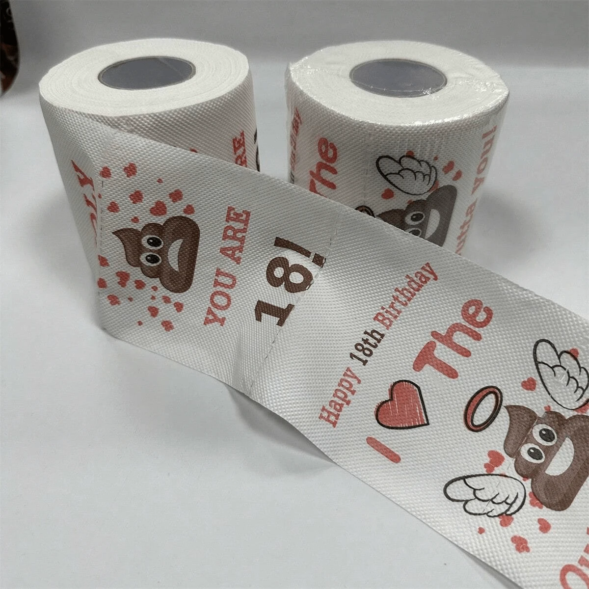 1pc Birthday Napkin Poop Pattern 16 Years Old 18 Years Old 30 Years Old ...