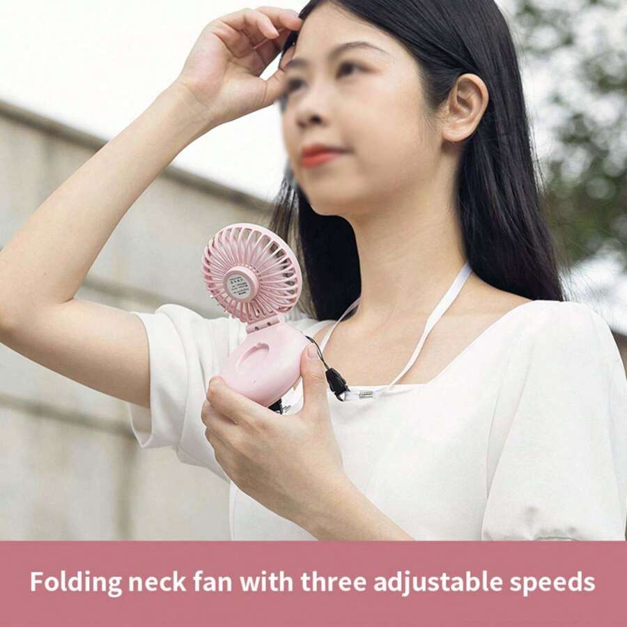 Mini Portable Fan With Multi-Function (Handheld, Neck Hanging, Desk ...