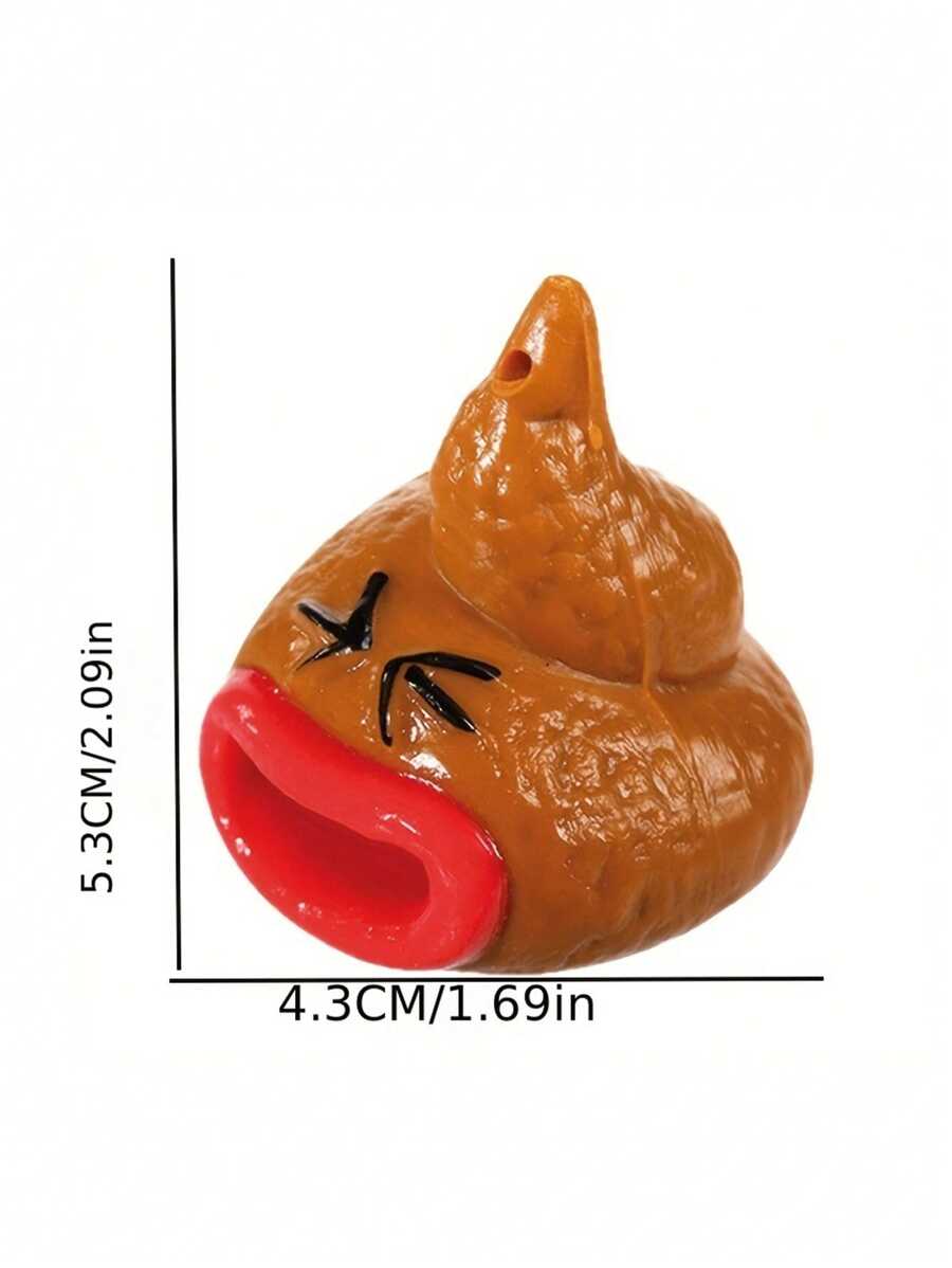 XIANG YU Tongue Sticking Out Poo Creative Prank Poop Pendant Tongue Out ...