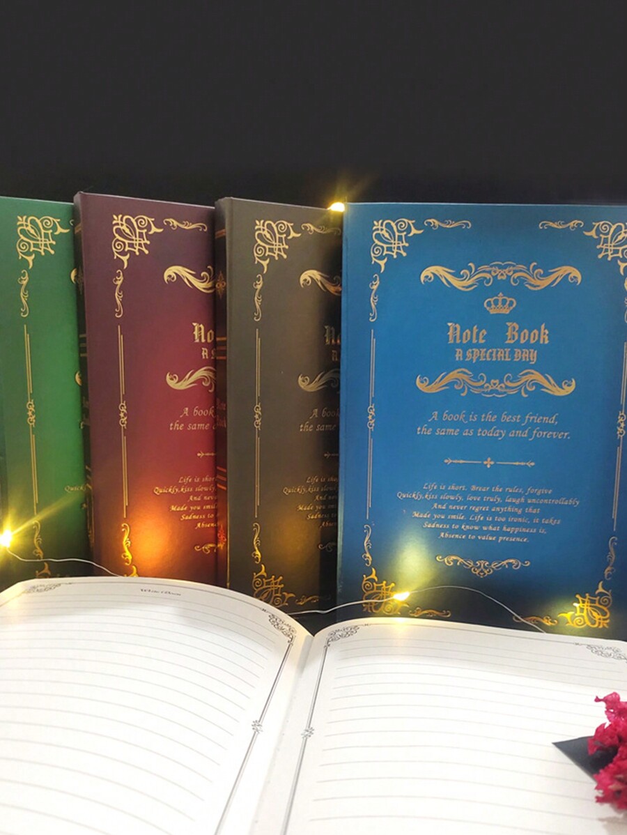 1pc Creative Literary Retro-Style A5 Notebook With Delicate & Simple ...