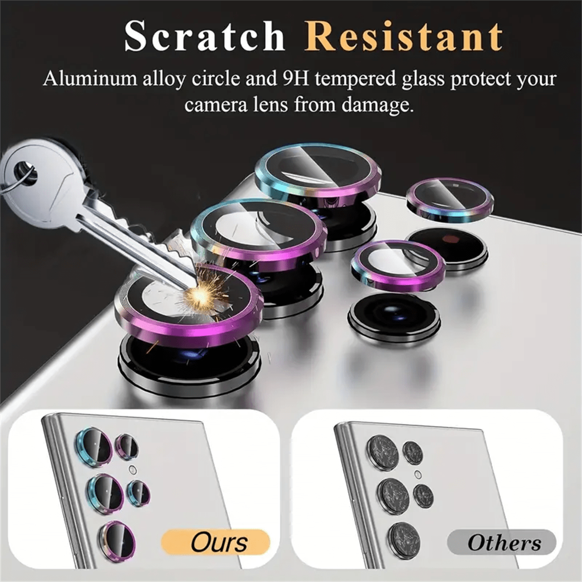 Mobile Camera Lens Protective Cover, Screen Protective Cover, Tempered ...