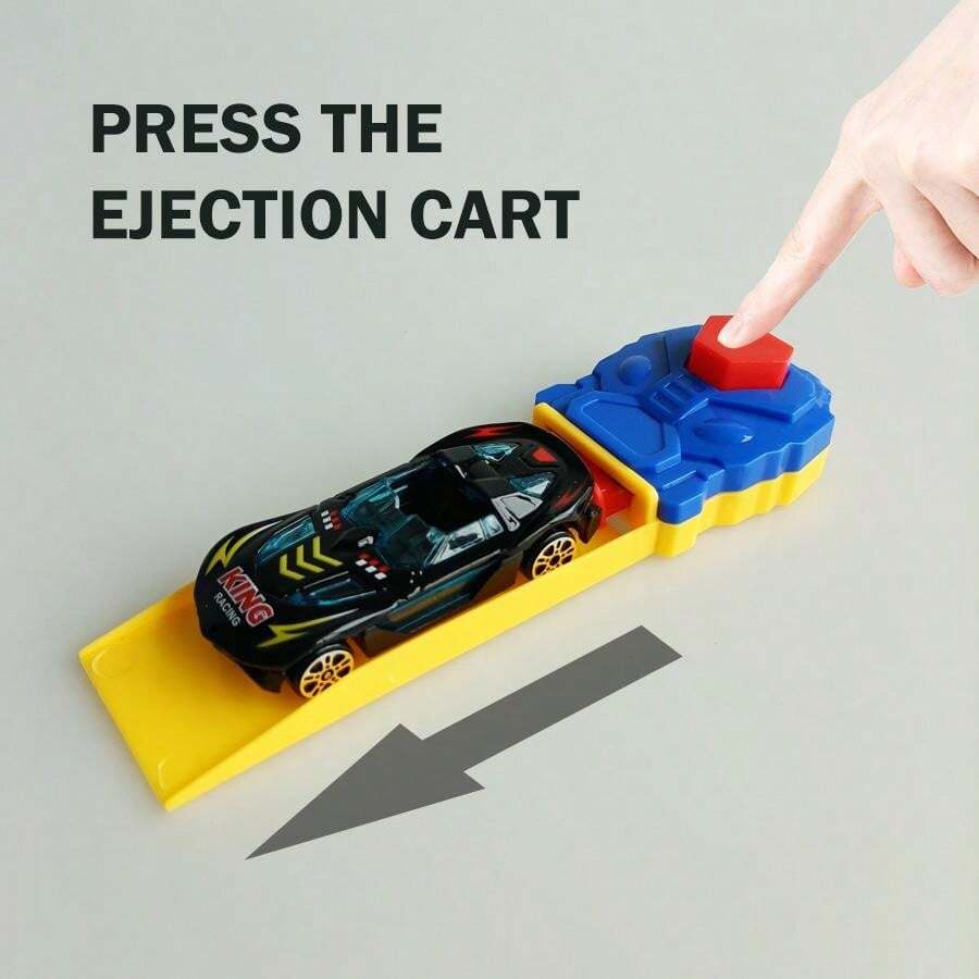 Alloy Glide & Launch Racing Car With Easy Push Six-Colour Assortment ...