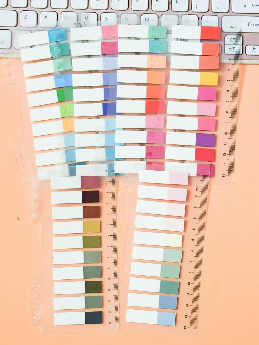 1200pcs In Total, 6 Designs Pet Sticky Notes, Half-Transparent Plastic ...