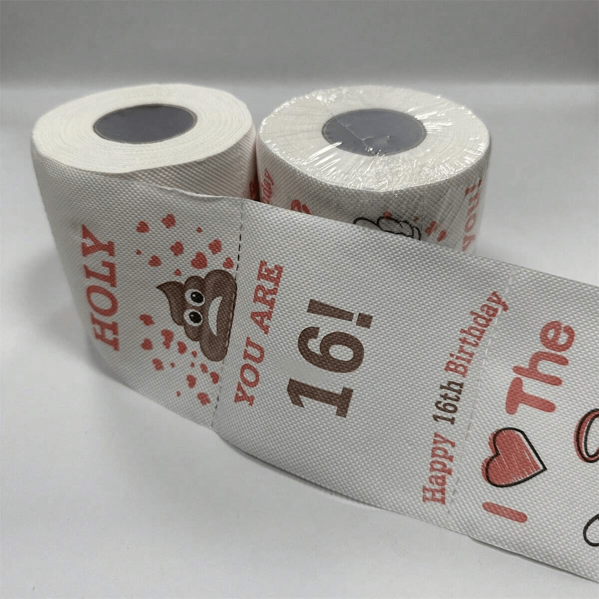 1pcs Birthday Napkin Poop Pattern 16 Years Old 18 Years Old 30 Years ...