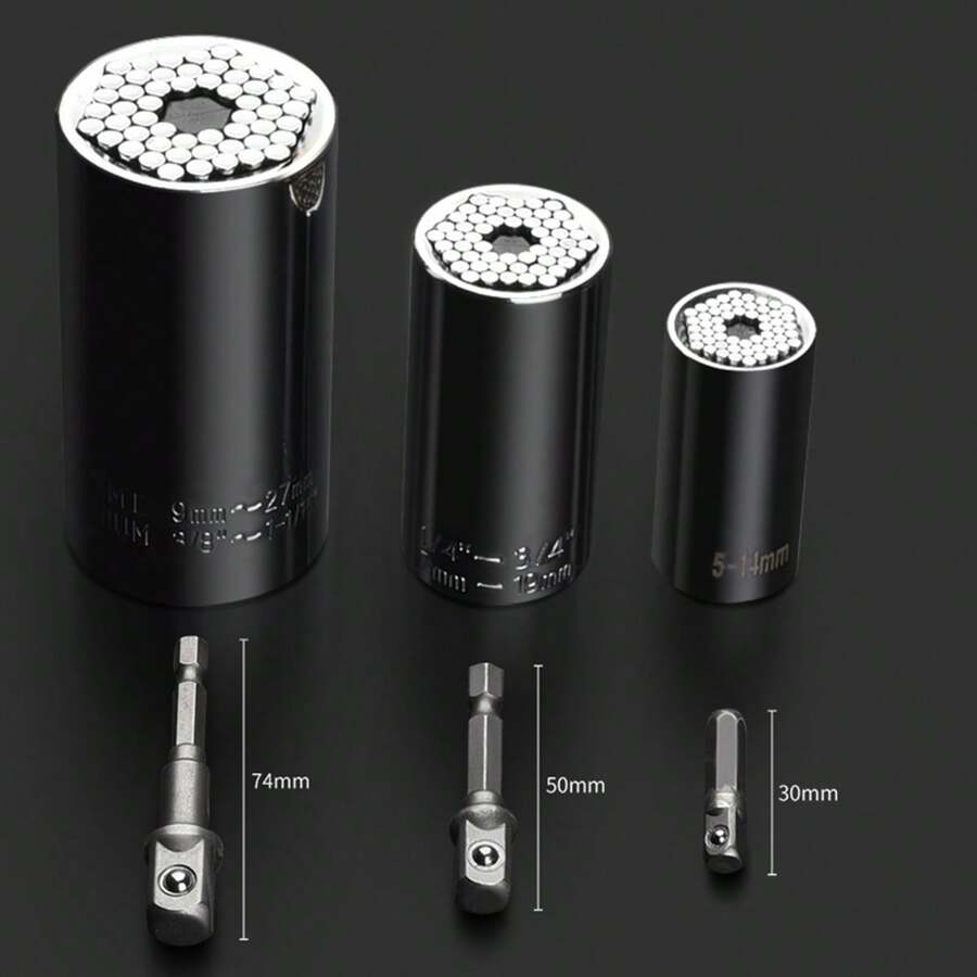 Universal Socket Wrench Set, Multi-Functional Ratchet Wrench With ...