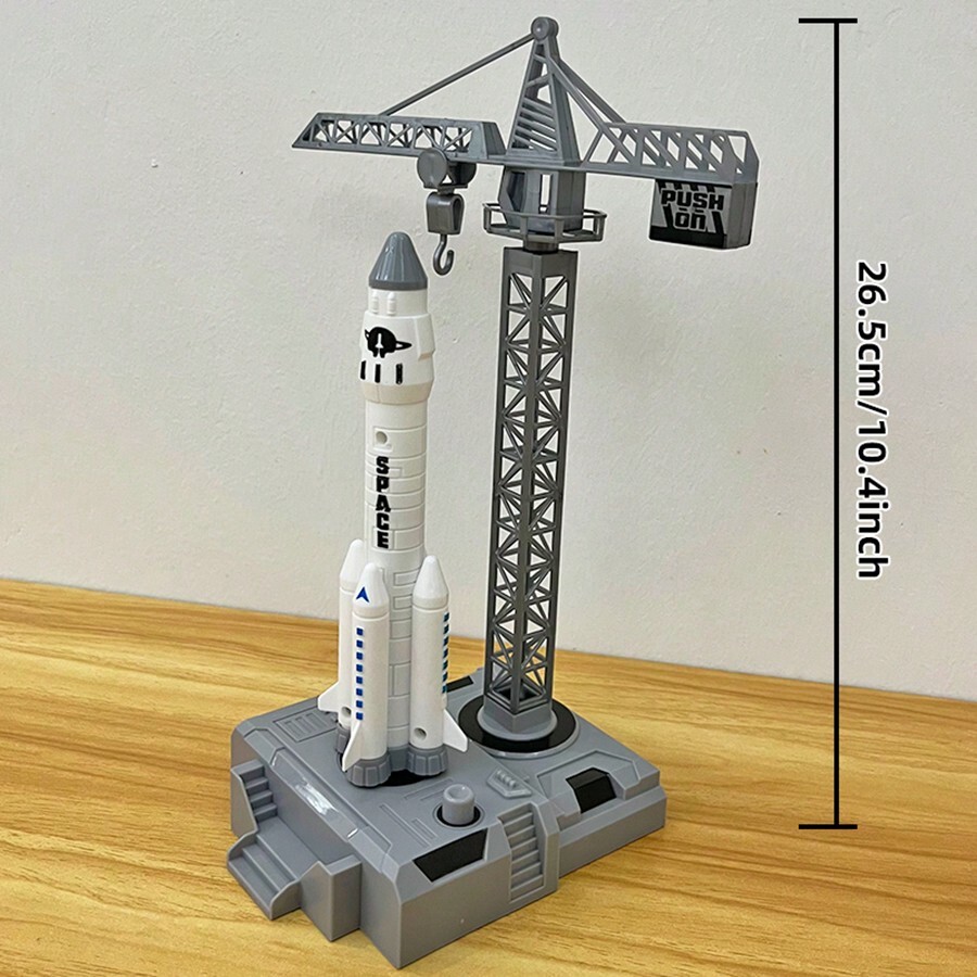 Astronaut Spaceship Model Toy, Spacecraft Launching Pad Space Station ...