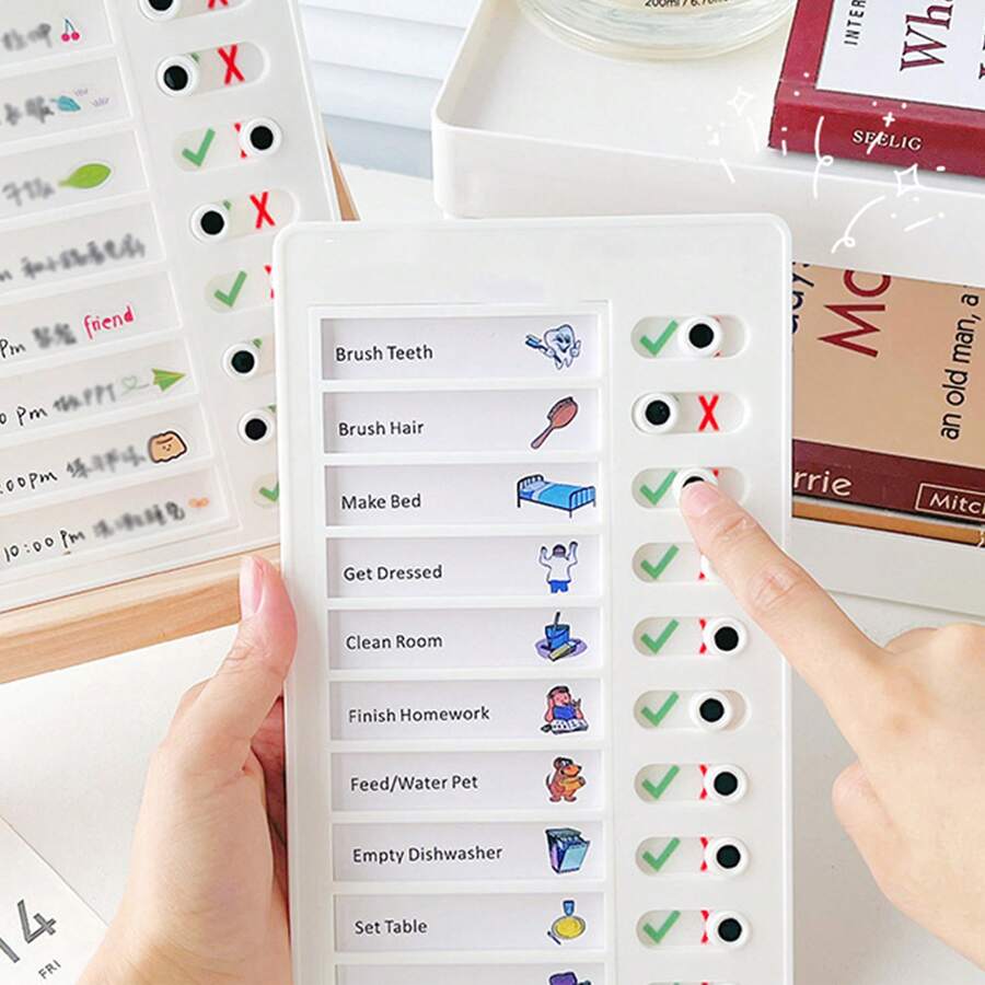 1pc Self-Discipline Tracker For Back To School, Removable & Editable ...