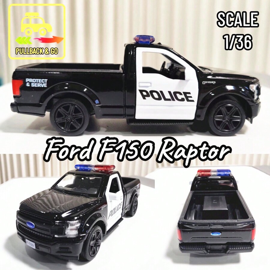 13cm Police Series Car Model Replica Pullback Toy Cars, Official ...