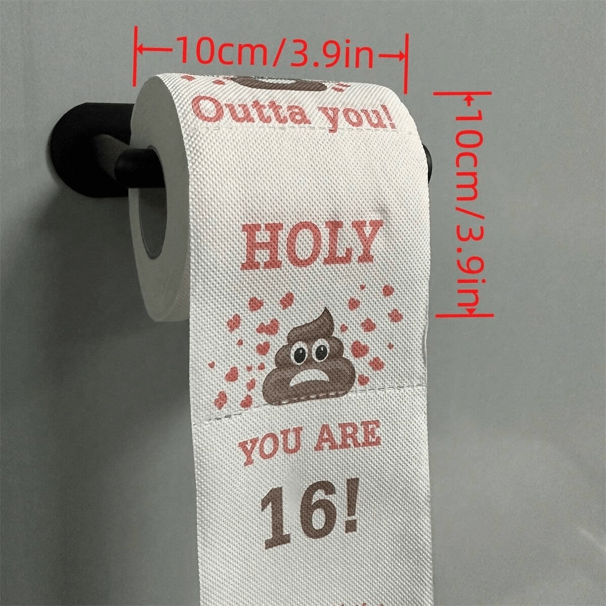 1pc Birthday Napkin Poop Pattern 16 Years Old 18 Years Old 30 Years Old ...