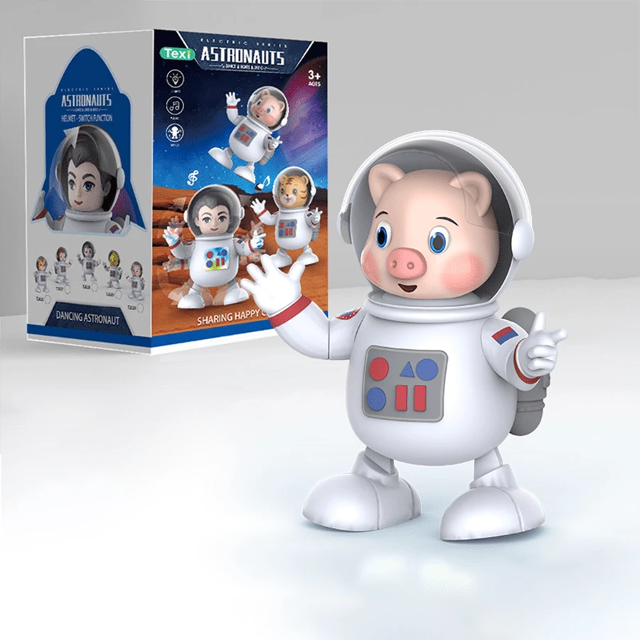 Musical Dancing Space Pig Toy, Electronic Animal Baby Pig Musical Toy ...