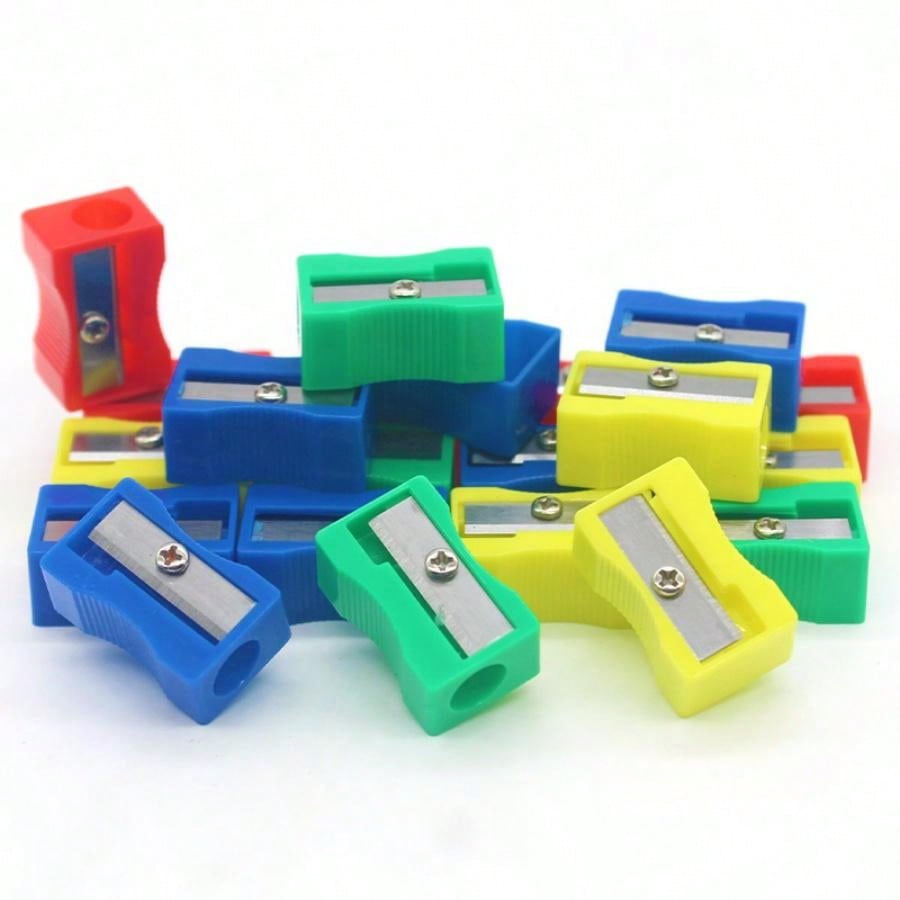 Plastic Rectangle Manual Pencil Sharpener For Students, Small Square ...