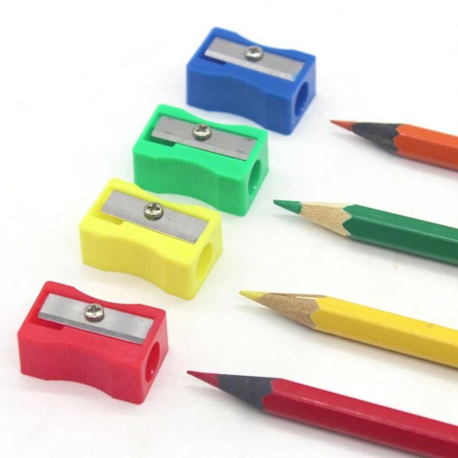 Plastic Rectangle Manual Pencil Sharpener For Students, Small Square ...