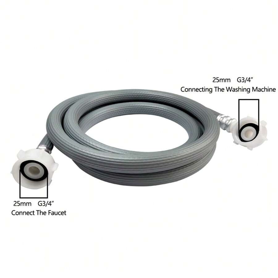 Universal Washing Machine Water Inlet Hose, Washer Pipe Joint, Extended ...