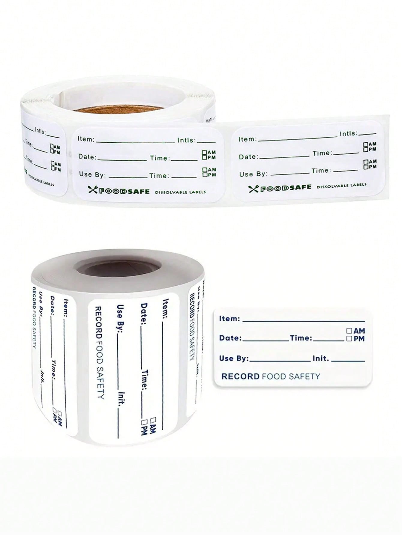 1 Roll 300pcs Food Refrigeration Storage Safety Date Label Stickers ...