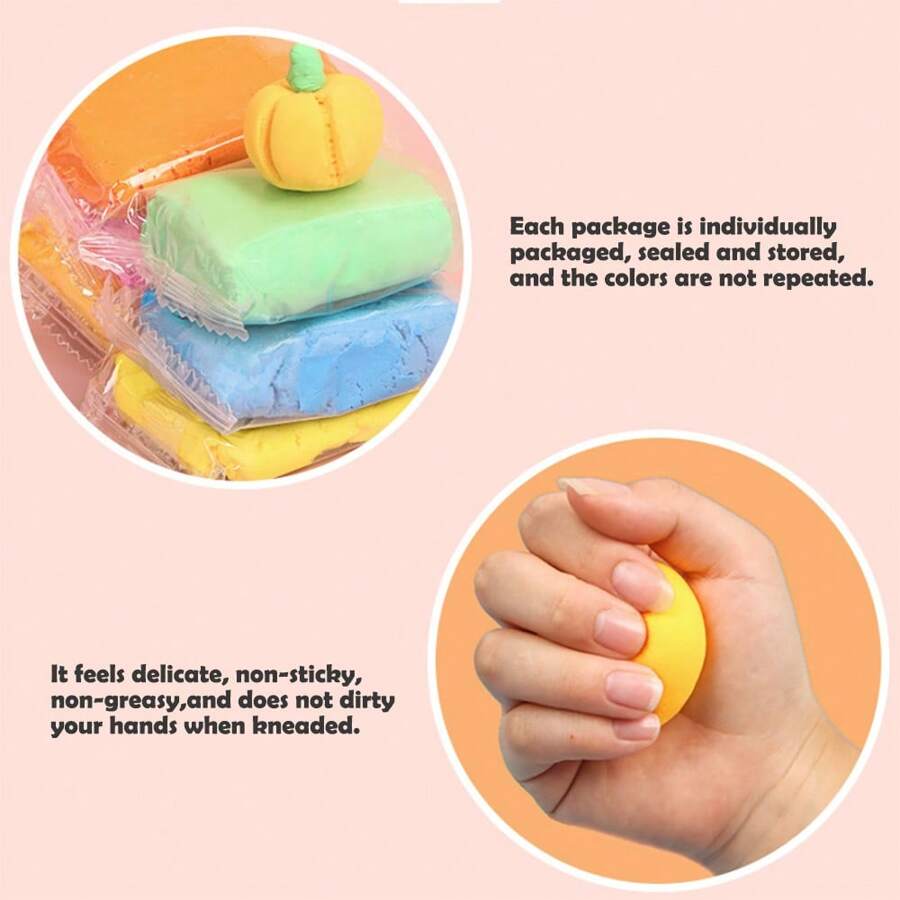 1pc 12-Color New Ultra-Light Clay Rubber Mud Polymer Clay DIY Modeling ...