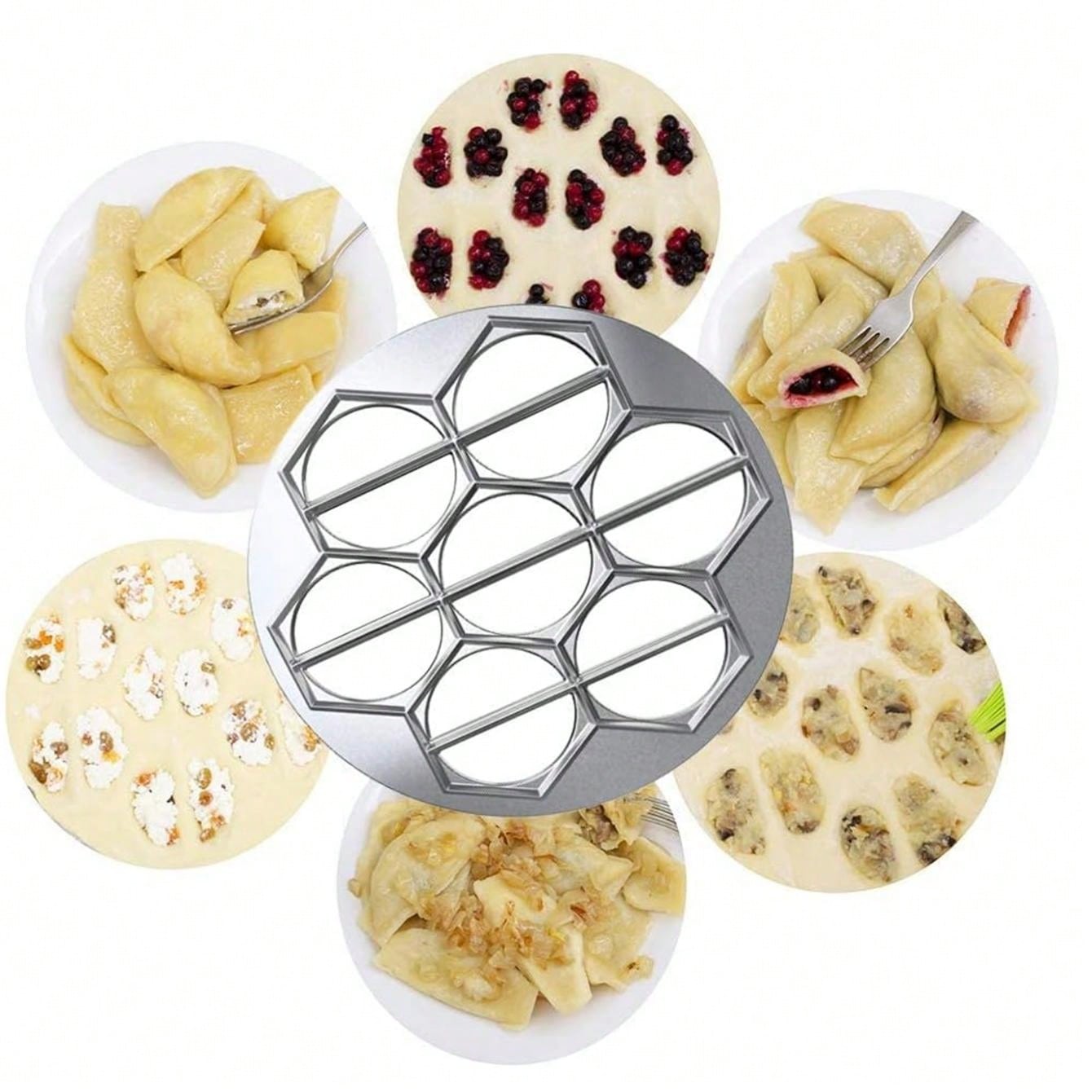 1pc Aluminum Alloy Dumpling Maker Diy Manual Baking Tool, Dumpling Skin ...