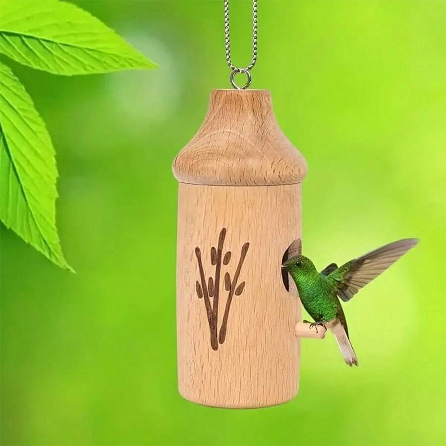 1 Maison En Bois Haut De Gamme Pour Oiseaux-mouches - Attirez De Beaux Colibris Dans Votre ...