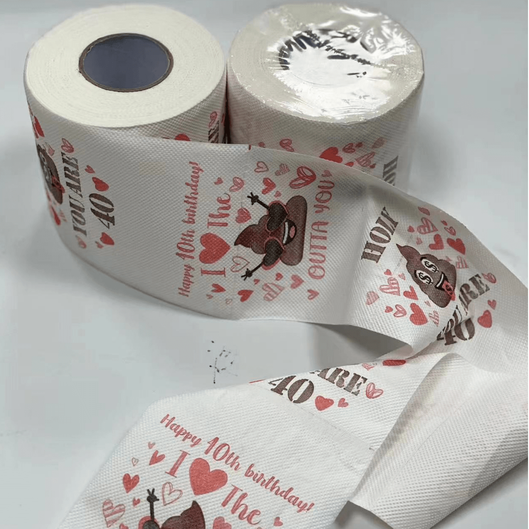 1pc, Funny Birthday Party Tissue Paper, Cartoon Poop Pattern Printed ...