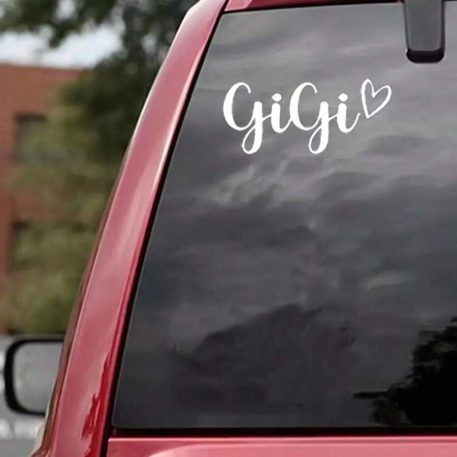 Gigi Vinyl Sticker | Gigi Decal Car Sticker | Grandma Decal Bumper ...