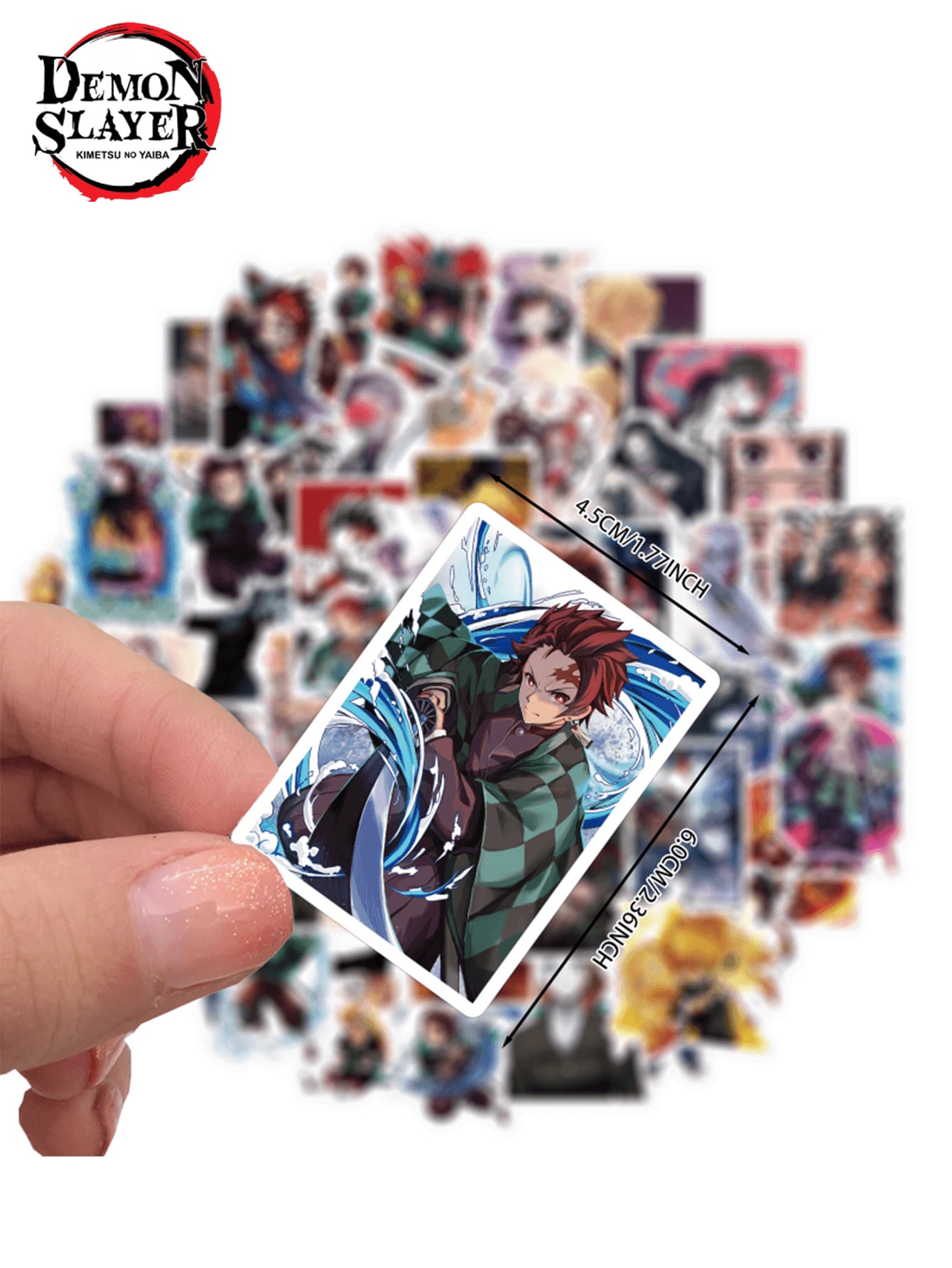 50pcs TOEI ANIMATION Officially Licensed Slayer Sticker Mixed Different ...