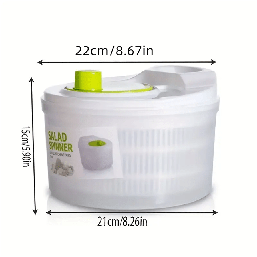1pc Large Salad Spinner With Plastic Fruit Bowl, Drainage Pipe And ...