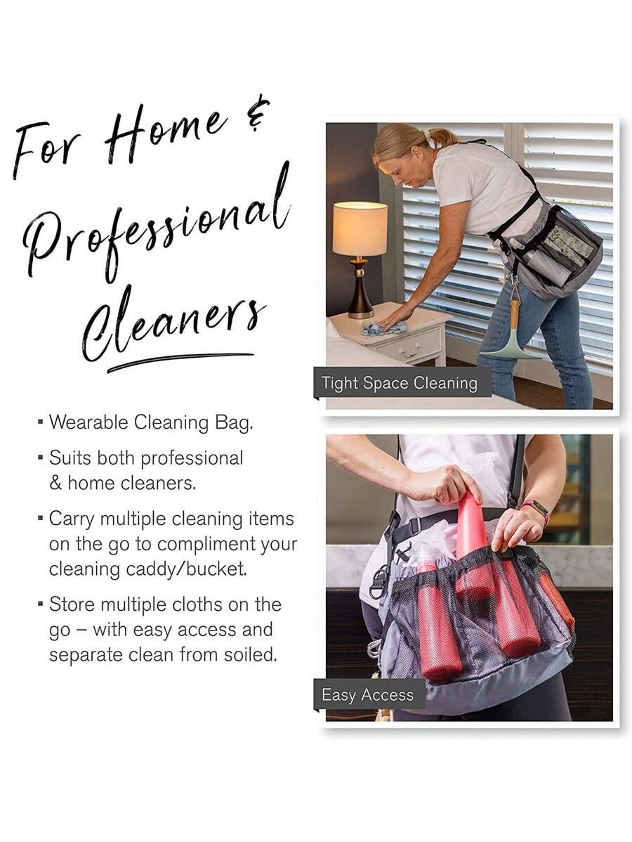 Multi-Pocket Canvas Waist Bag, Garden Pruning Tool Bag, Cleaning Tool ...