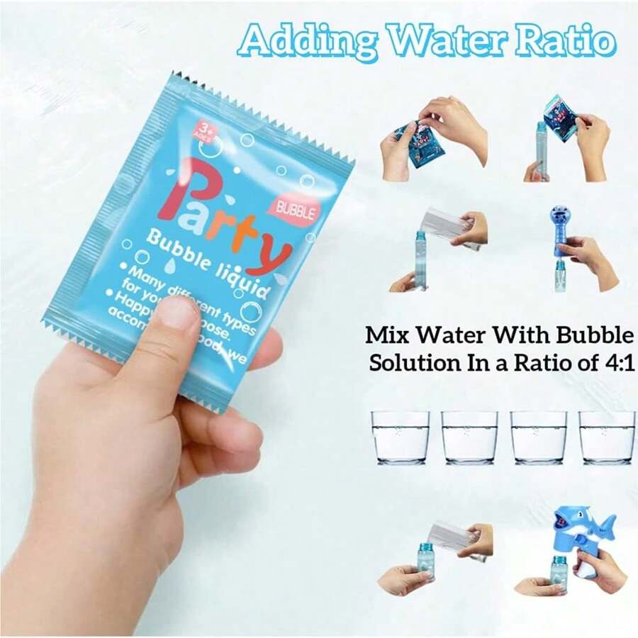 10/20/50Pcs Bubble Refill Solution, Bubble Gun Refill, Bubble ...
