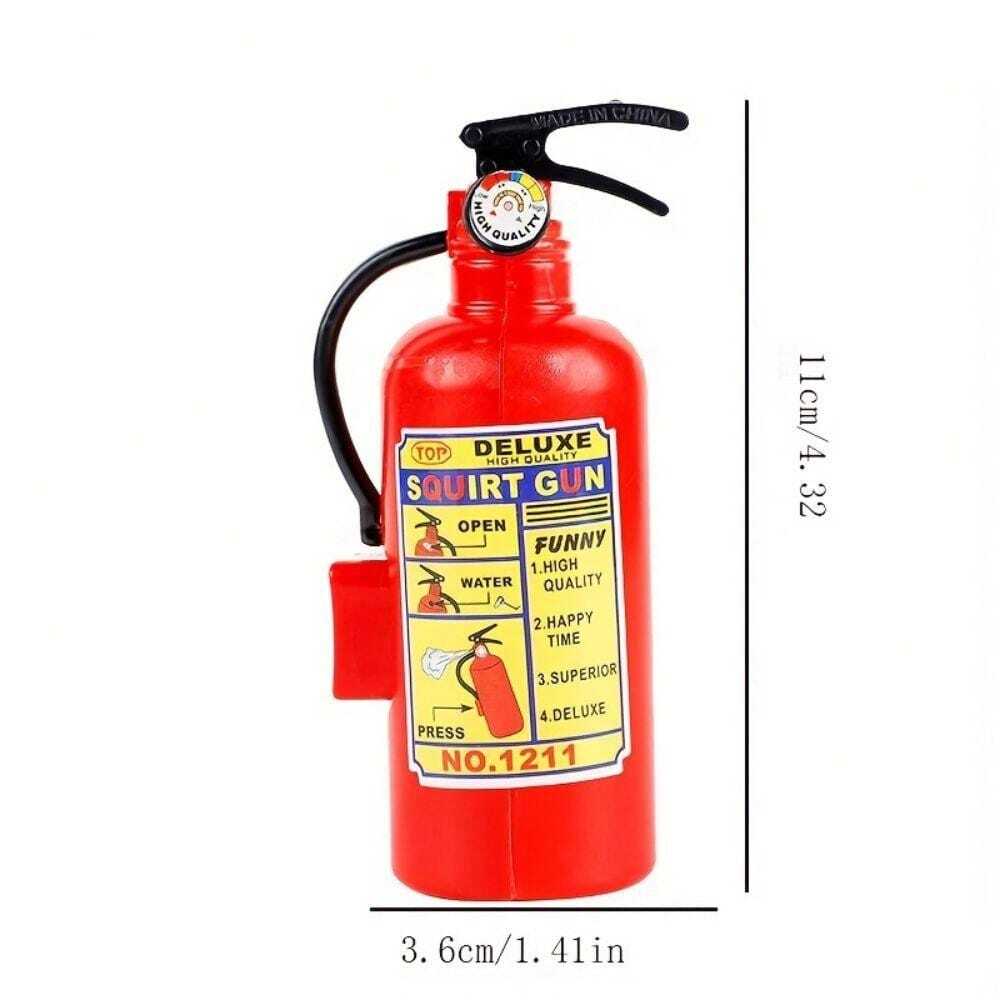 Novelty Toy Fire Extinguisher Water Gun Prankster Toy Fire Extinguisher Shaped Water Spray Gun