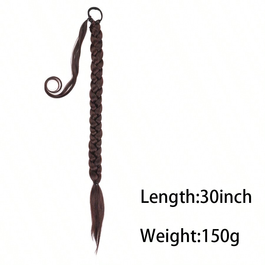 Wig Woman Ponytail European Style Boxing Twist Long Braid Simulation ...