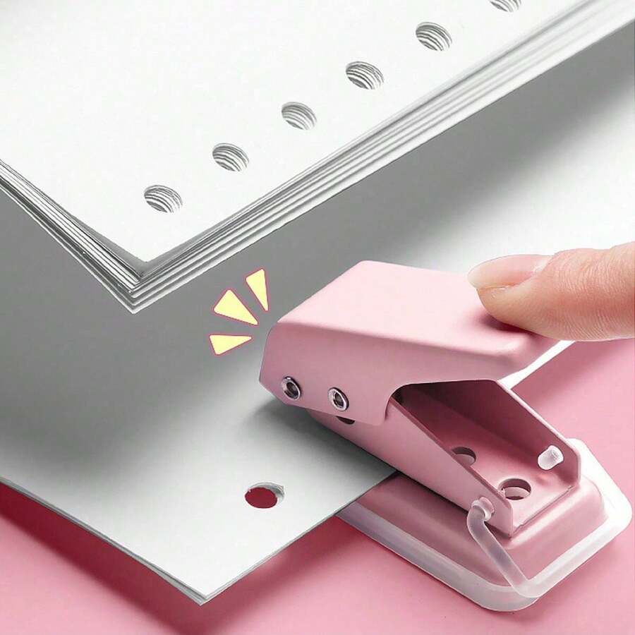 1pc Handheld Single Hole Puncher, Manual Paper Punch For Students, Mini ...