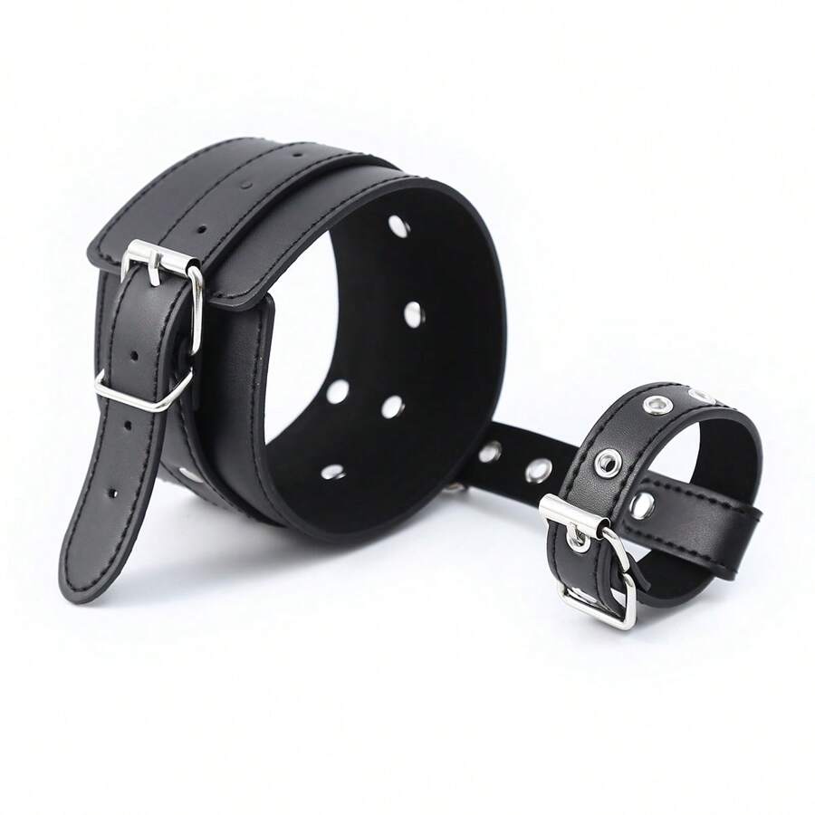 BDSM Bondage Sm Pu PUlgar Dedos Bondage Cuffs Restricción de mano y pie Juegos sexuales fetiches ...