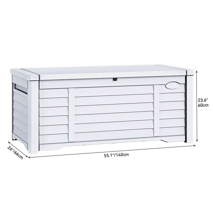 YITAHOME Spacious Outdoor Large Deck Box 120 Gallon, Oversized ...