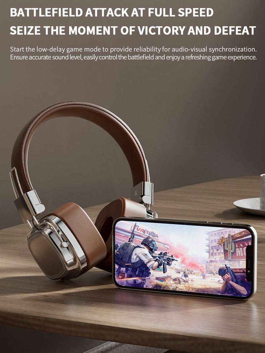 Vintage Style Wireless 5.3 Headphones Headset With Heavy Bass For ...