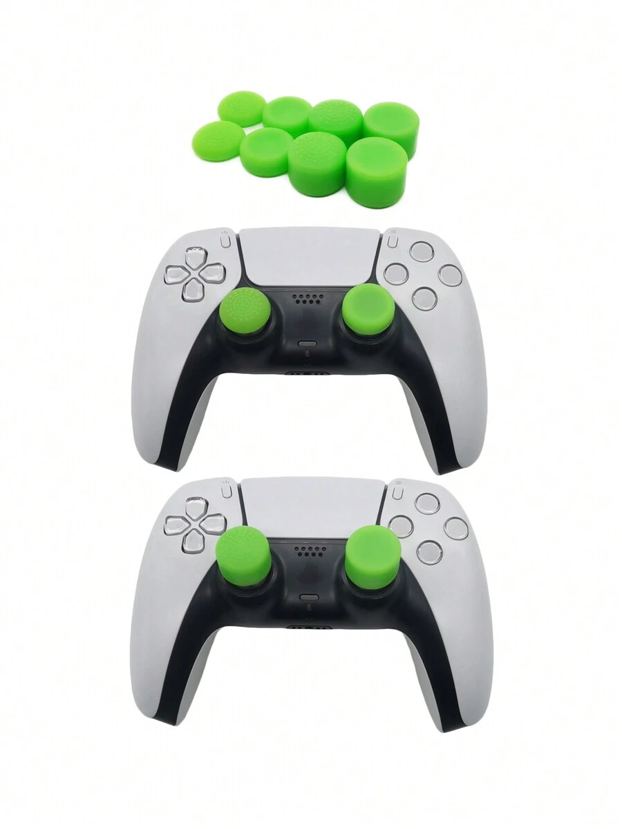 8pcs Silicone Anti-Slip Mushroom Head Joystick Cap + Button Cap Set ...