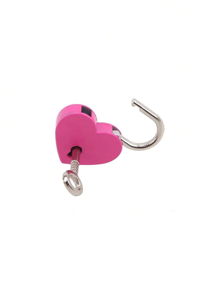 Rose Red Heart-Shaped Lock, Zinc Alloy Jewelry Box Lock, Cute And ...