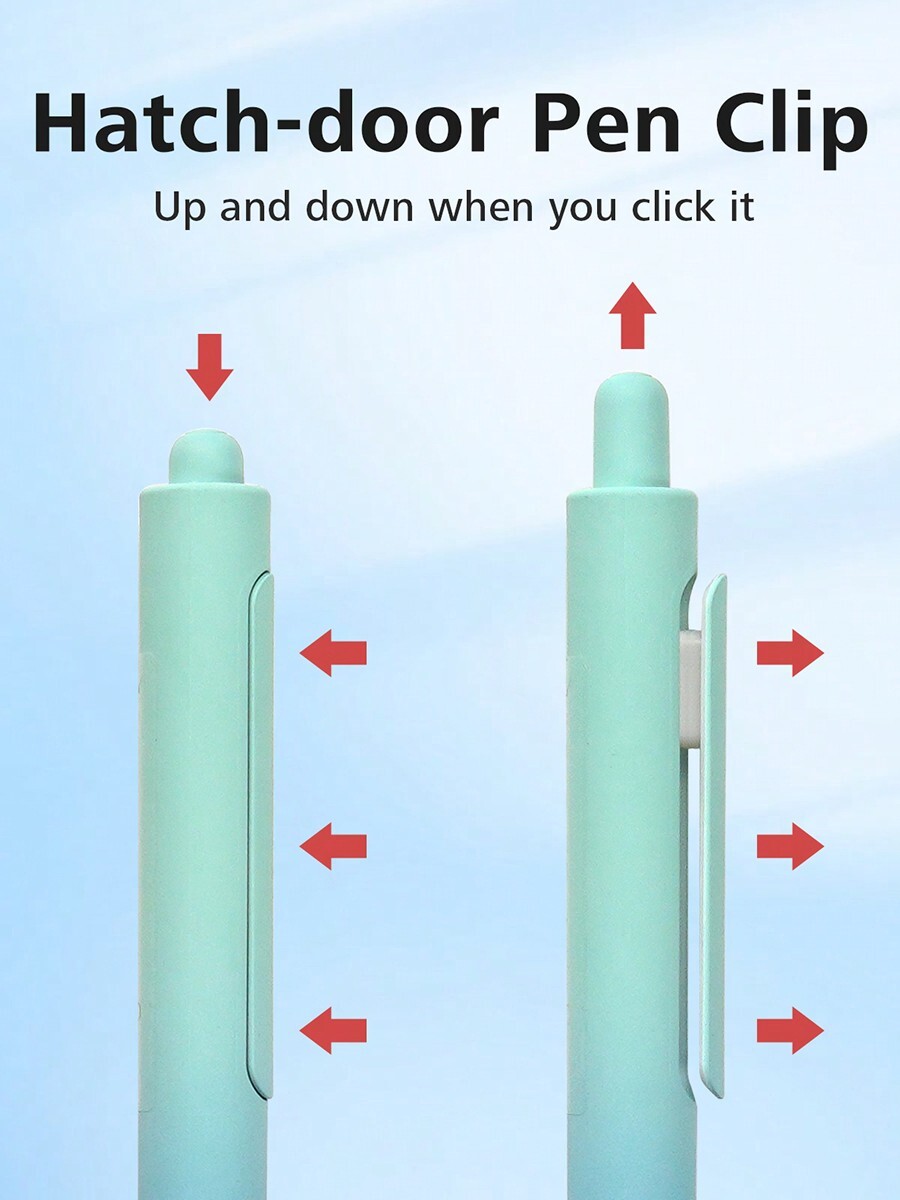 WRITECH Fine Point Gel Pens: 0.5mm Retractable 6ct Smooth Writing No ...