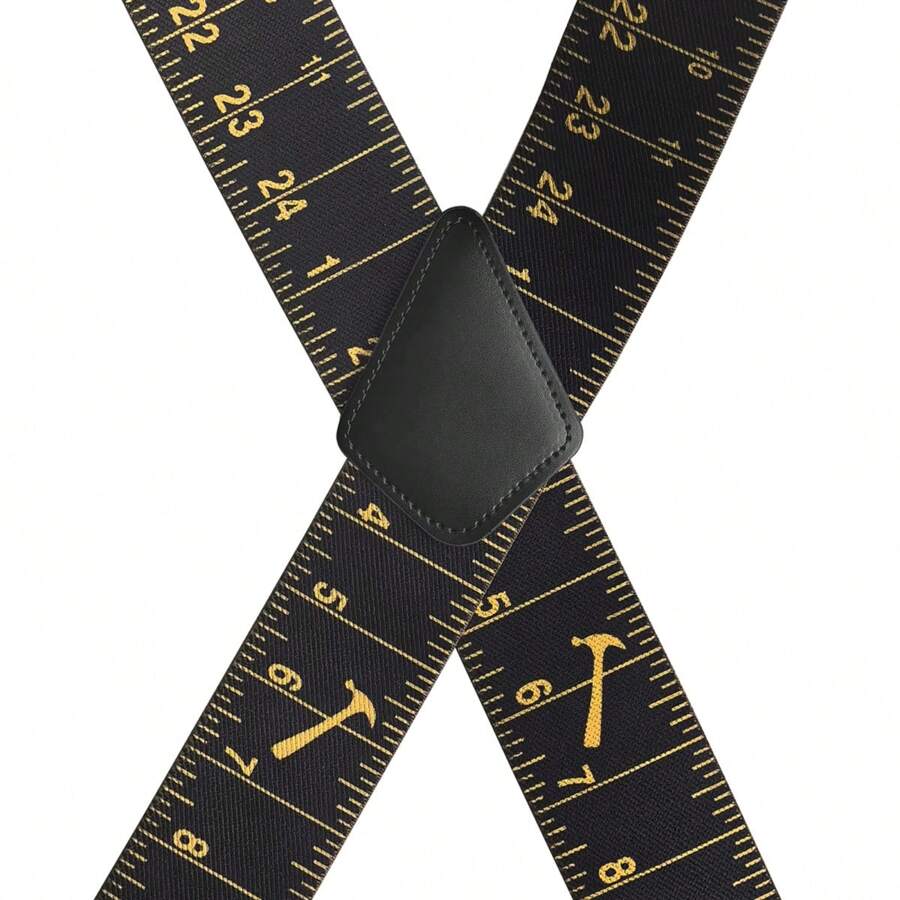 Heavy Duty Big And Tall Ruler Suspenders For Men Work, 2 Inch Wide Tape ...