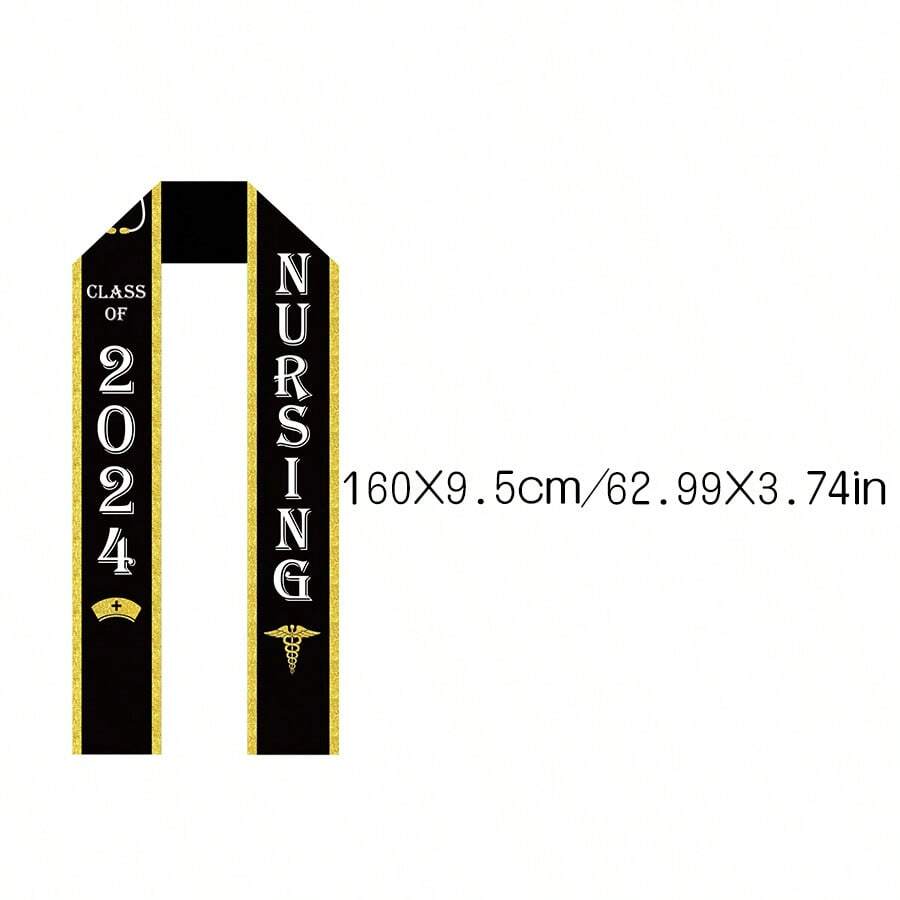 CLASS OF 2024 Nurse Graduation Party NURSING Strap, Doctor Graduation ...