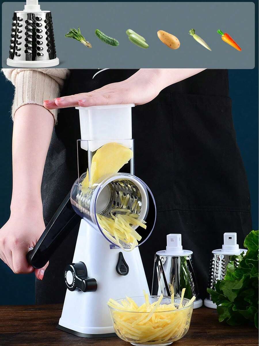 1pc Multifunctional Manual Rolling Kitchen Grater, Vegetable Slicer For ...