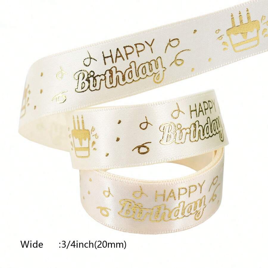 Birthday Cake Packaging Ribbon, Baking Packing Satin Ribbon, Gift ...